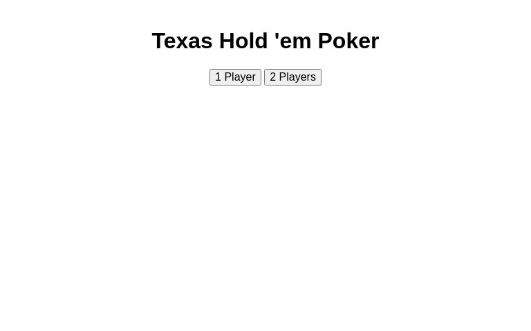 Texas Hold 'em Poker ― Perchance Generator