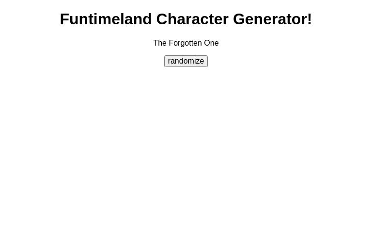 Funtimeland Character Generator!