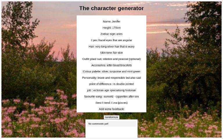 The character generator