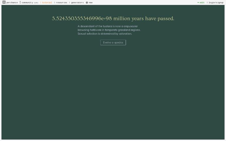 Speculative Evolution Generator V2