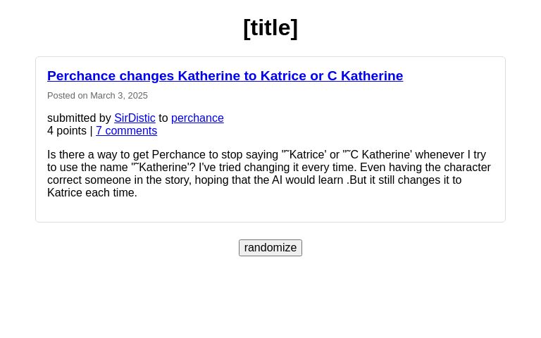 [title] ― Perchance Generator