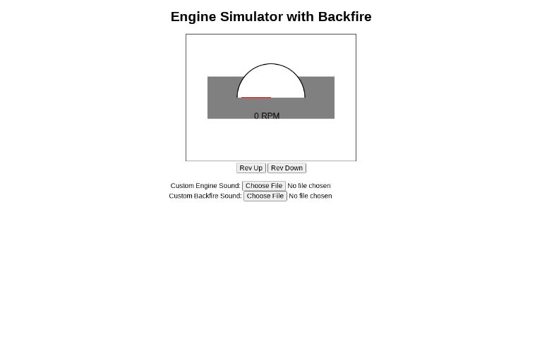 Engine Simulator with Backfire ― Perchance Generator