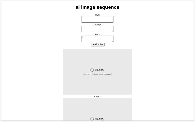 ai image sequence ― Perchance Generator