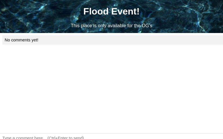 Flood Event! ― Perchance Generator