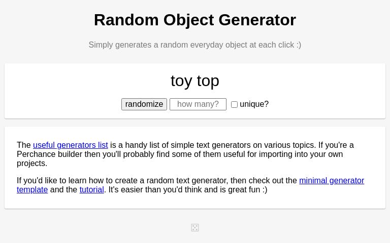 Random Object Generator