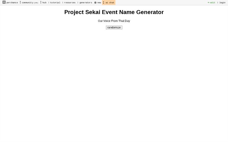 Project Sekai Event Name Generator