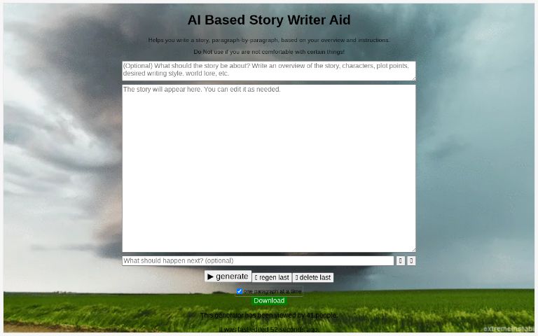 AI Based Story Writer Aid ― Perchance Generator