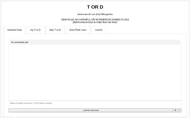 T OR D ― Perchance Generator