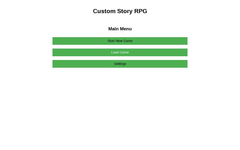Custom Story RPG ― Perchance Generator