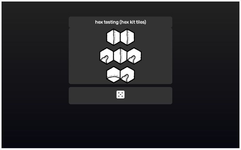 hex testing (hex kit tiles) ― Perchance Generator
