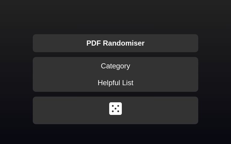 PDF Randomiser ― Perchance Generator