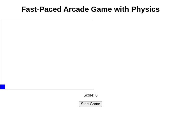 Fast-Paced Arcade Game with Physics ― Perchance Generator