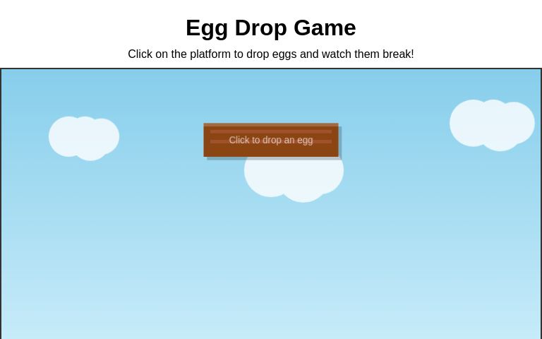 Egg Drop Game ― Perchance Generator
