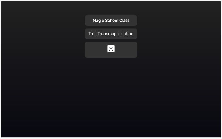 Magic School Class ― Perchance Generator