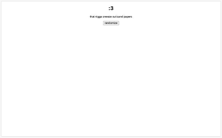 :3 ― Perchance Generator