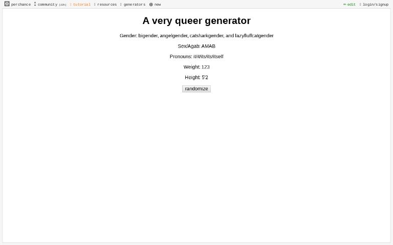 A very queer generator