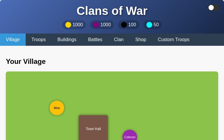 Clans of War ― Perchance Generator