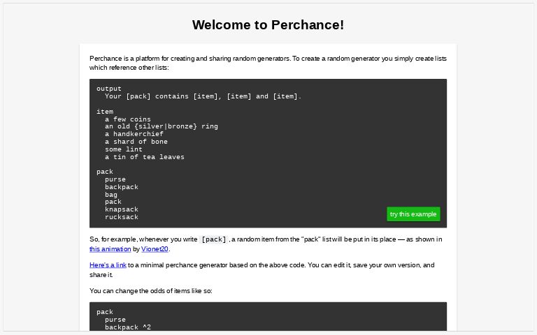 Create a Random Generator