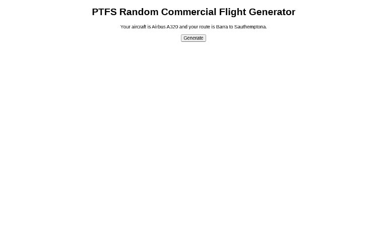 PTFS Random Commercial Flight Generator