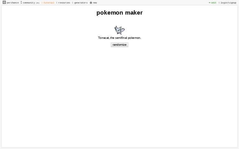 pokemon maker ― Perchance Generator
