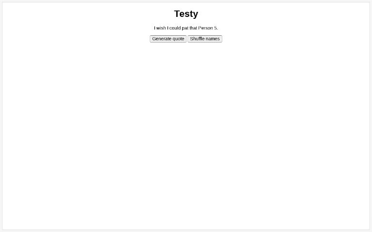 Testy ― Perchance Generator