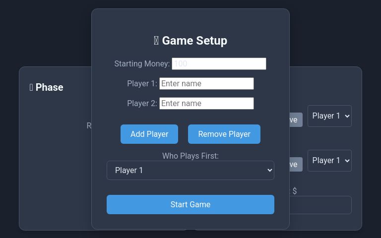 ♠️ Poker Game ― Perchance Generator