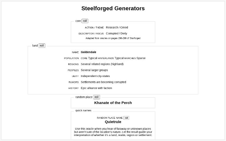 Steelforged Generators