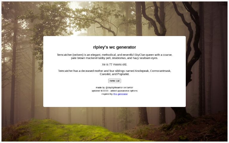 ripley's wc generator