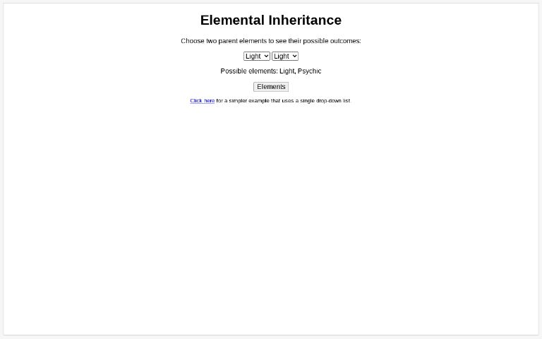 Elemental Inheritance ― Perchance Generator