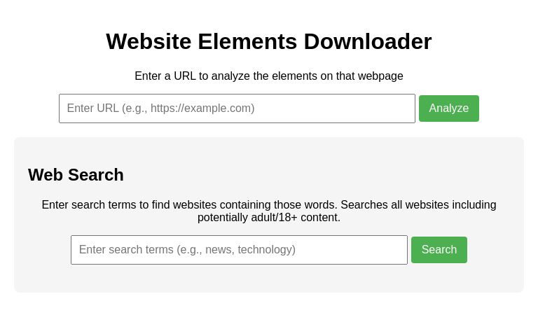 Website Elements Downloader ― Perchance Generator