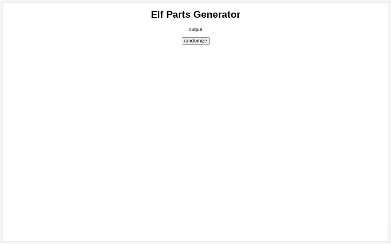 Elf Parts Generator