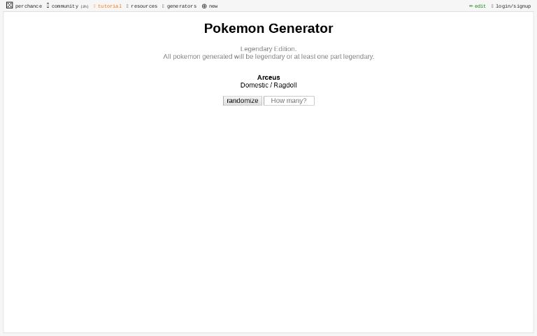 Pokemon Generator