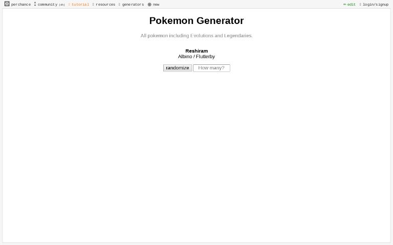 Pokemon Generator