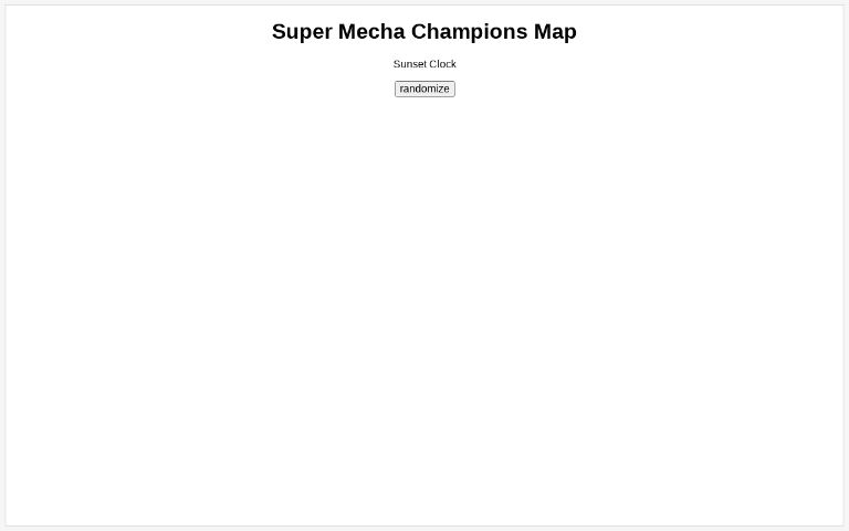 Super Mecha Champions Map ― Perchance Generator