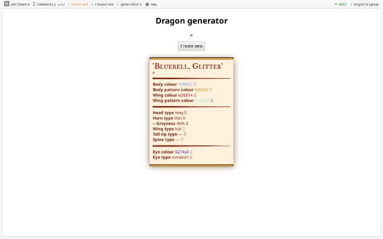 Dragon generator