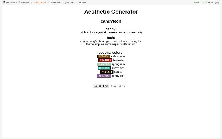 Aesthetic Generator