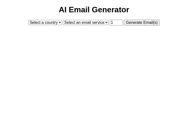 AI Email Generator