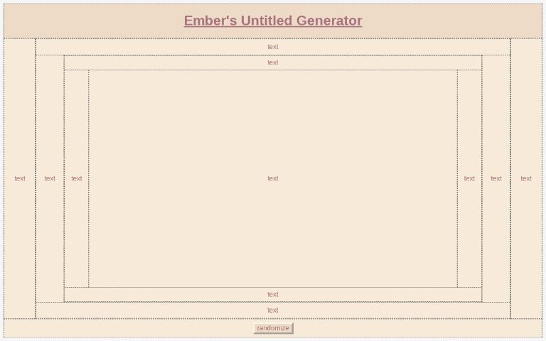Ember's Untitled Generator