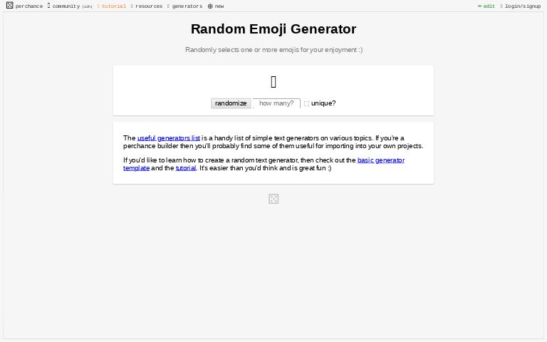 Random Emoji Generator