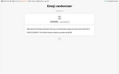 Emoji randomizer ― Perchance Generator