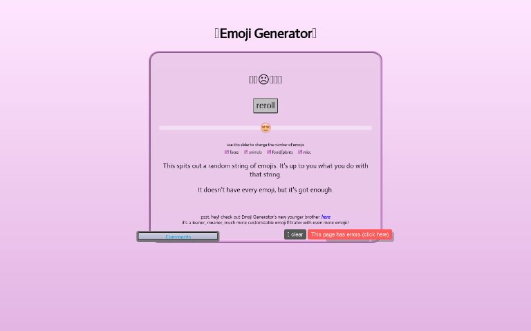 💕Emoji Generator🌈