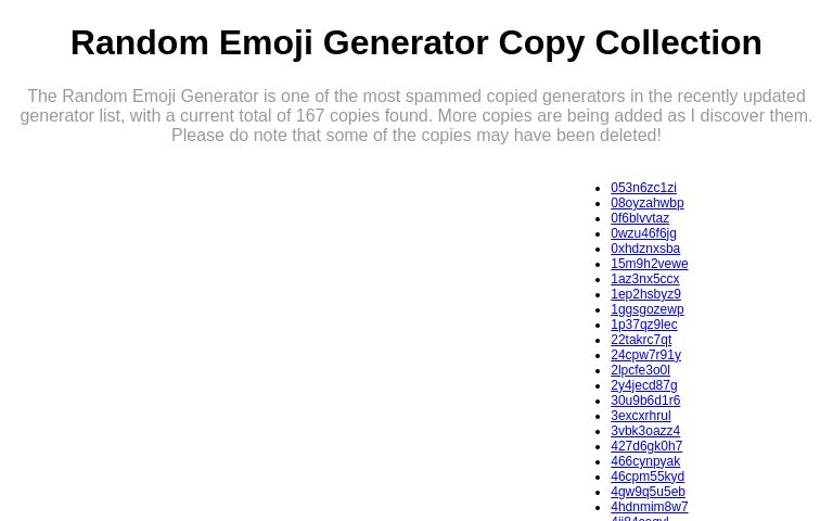 Random Emoji Generator Copy Collection