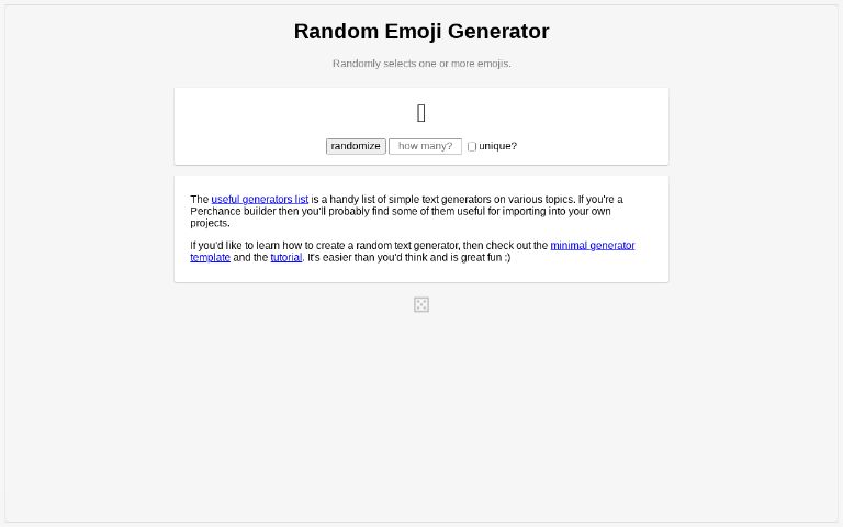 Random Emoji Generator