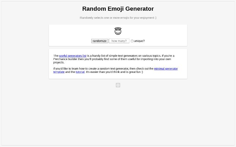 Random Emoji Generator