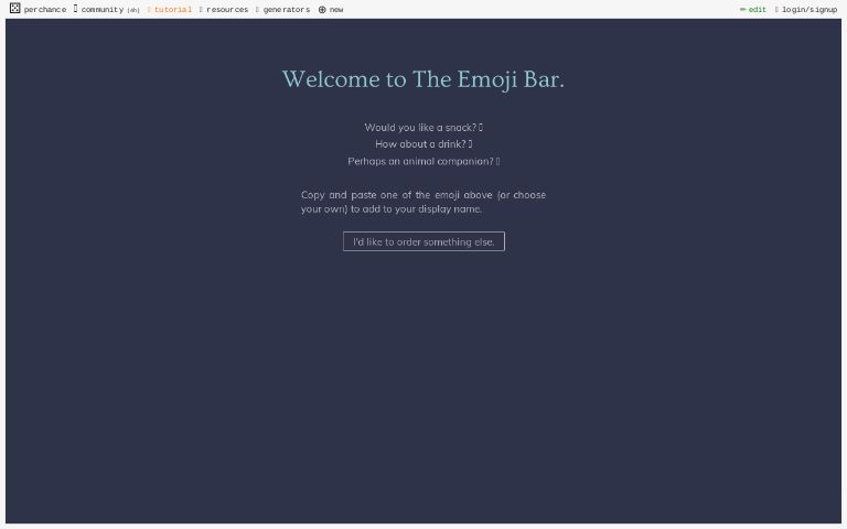 Emoji Bartender ― Perchance Generator