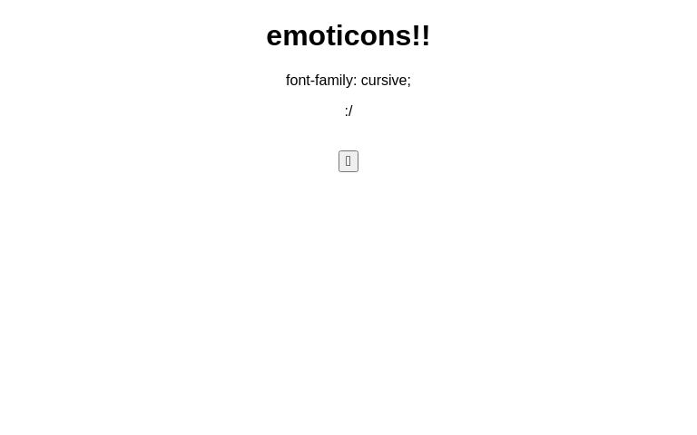 emoticons!! ― Perchance Generator