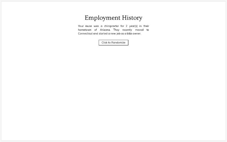Employment History Generator