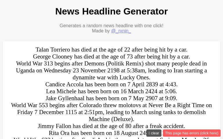 News Headline Generator