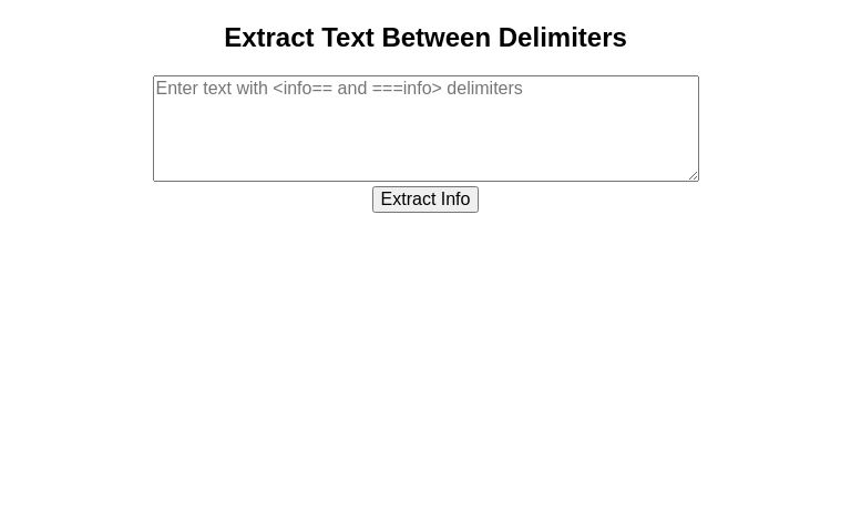 Extract Text Between Delimiters ― Perchance Generator