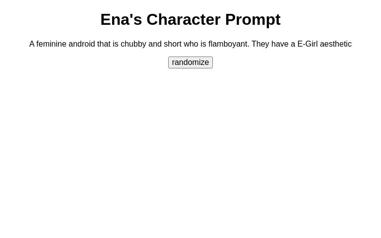 enas-character-prompt ― Perchance Generator